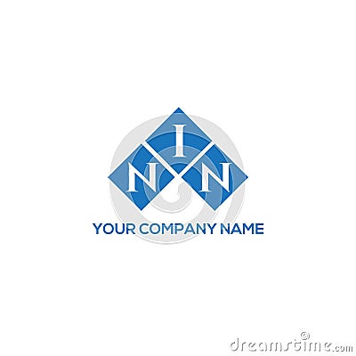 NIN Letter Logo Design On WHITE Background. NIN Creative Initials ...