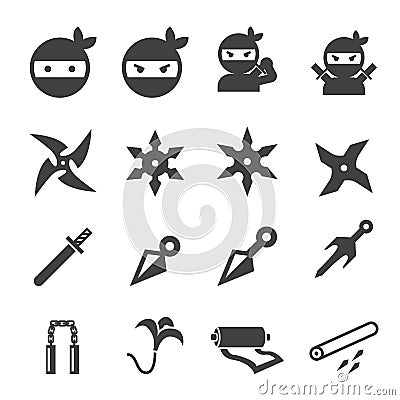 Ninja Icon Stock Vector - Image: 49680516