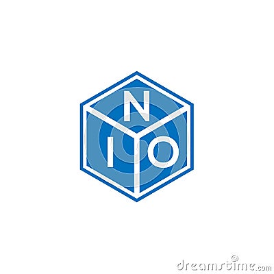NIO Letter Logo Design On Black Background. NIO Creative Initials ...