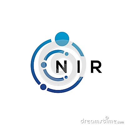 NIR Letter Technology Logo Design On White Background. NIR Creative ...