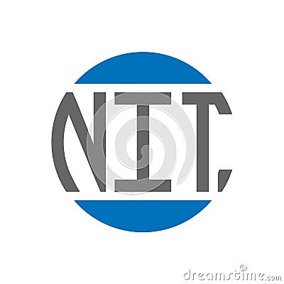 NIT Letter Logo Design On White Background. NIT Creative Initials ...