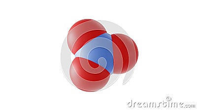 Nitrate Molecule, Polyatomic Ion, Molecular Structure, Isolated 3d ...