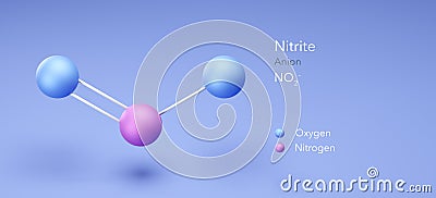 Nitrite, Molecular Structures, Ion, 3d Model, Structural Chemical ...