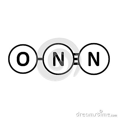 Nitrous Oxide Gas Molecule Icon Royalty-Free Illustration ...