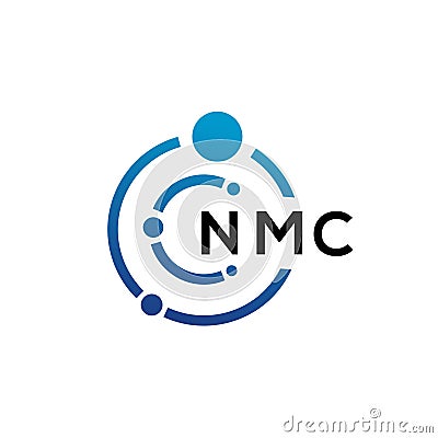 NMC Letter Technology Logo Design On White Background. NMC Creative ...