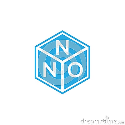 NNO Letter Logo Design On Black Background. NNO Creative Initials ...