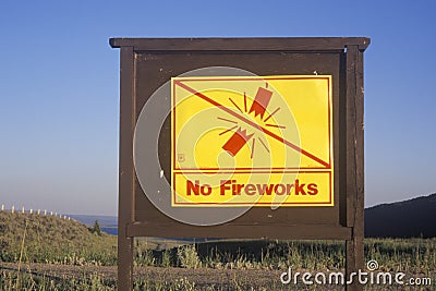 No Fireworks Sign Stock Photos - Image: 26285223