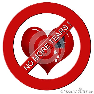 No More Tears !-sign Royalty Free Stock Photo - Image: 17741785