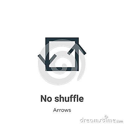 No Shuffle Vector Icon On White Background. Flat Vector No Shuffle Icon ...