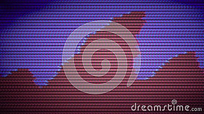 No Signal Glitch Analog TV Pixel Noise Distortion. Digital Interference ...