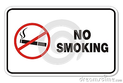 No Smoking - Rectangle Sign Royalty Free Stock Photography - Image ...