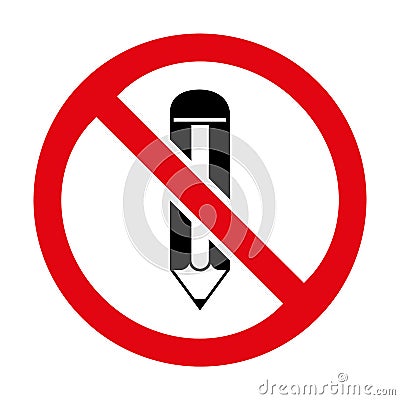 No Writing Icon Great For Any Use. Vector EPS10. Stock Vector - Image ...