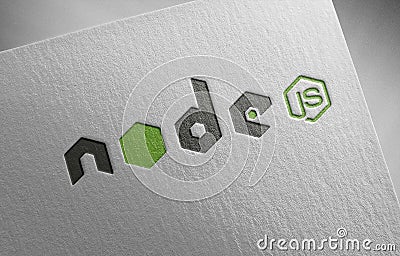 Nodejs On Paper Texture Editorial Image | CartoonDealer.com #205931328