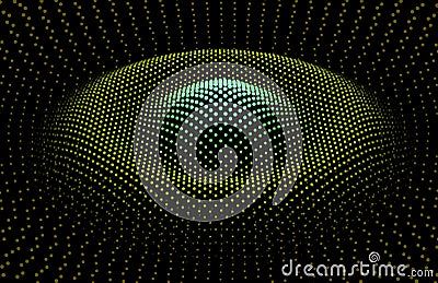 Node Surface Sea Dot Wave Glowing Stream. Drip Drop Data Information ...