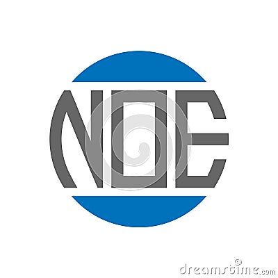 NOE Letter Logo Design On White Background. NOE Creative Initials ...