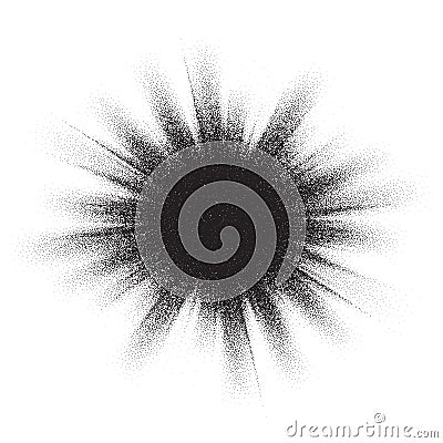Noise Grain Splash, Pointillism Dots Or Grainy Dotwork Spray, Vector ...