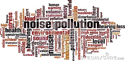 Noise Pollution Word Cloud Cartoon Vector | CartoonDealer.com #206571567