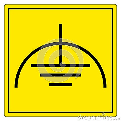 Noiseless Earth Clean Ground Symbol Sign, Vector Illustration, Isolate ...