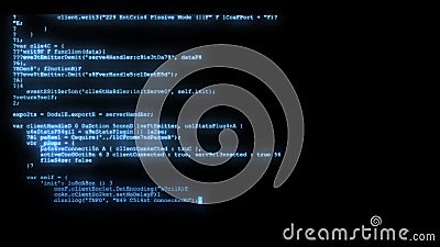 Noisy Distorted Glitched Fast Long Scrolling Programming Security Hacking Code Data Flow Stream ...