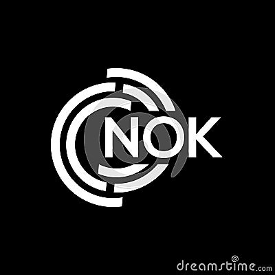 NOK Letter Logo Design. NOK Monogram Initials Letter Logo Concept. NOK ...