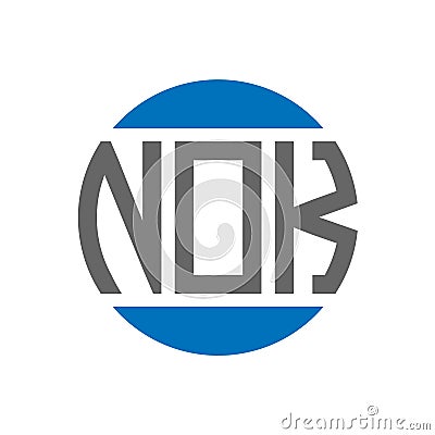 NOK Letter Logo Design On White Background. NOK Creative Initials ...