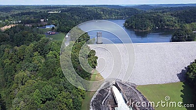 Nolin Dam on Nolin Dam Rd, Mammoth Cave, KY Stock Footage - Video of ...