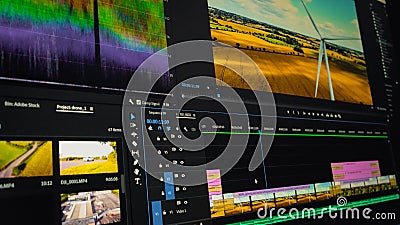 Non Linear Video Editing Timeline Stock Photography | CartoonDealer.com ...
