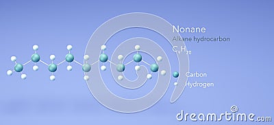 Nonane, Molecular Structures, Alkane Hydrocarbon, 3d Model, Structural ...