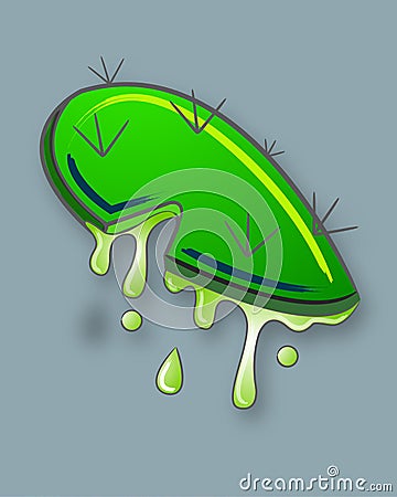 Nopal Cartoon Drawing Vector Illustration | CartoonDealer.com #60393760
