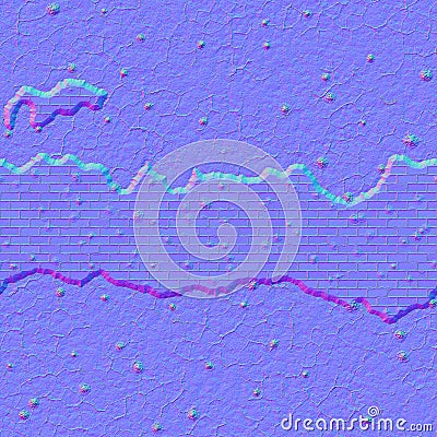 Normal Map Damaged Painted Wall Texture, Normal Mapping Stock Image ...