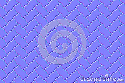 Normal Map Herringbone Seamless Pattern Of Pavement With Interlocking ...