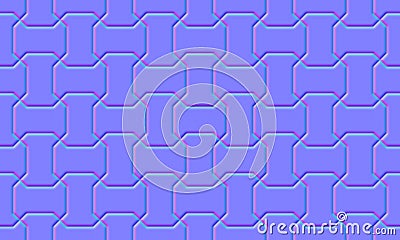 Normal Map Seamless Pattern Of Pavement With Crossed Blocks Stock Photo ...