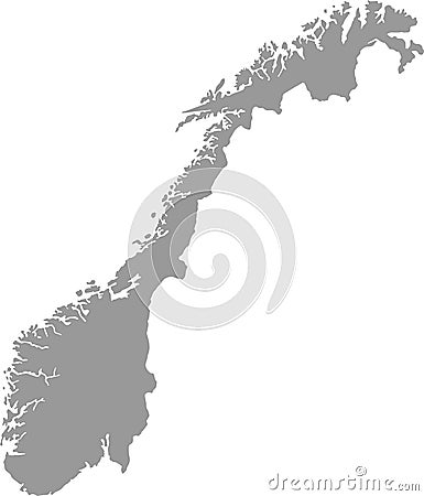 Norway Map On Png Or Transparent Background,Symbols Of Norway . Vector ...