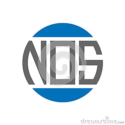 NOS Letter Logo Design On White Background. NOS Creative Initials ...