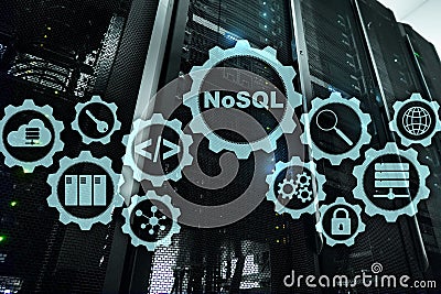 NoSQL. Structured Query Language. Database Technology Concept. Server ...