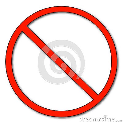 Not Allowed Symbol Cartoon Vector | CartoonDealer.com #4275797