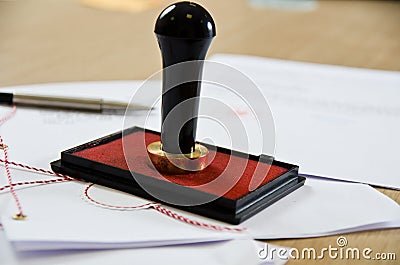 Notary Public Stamper Royalty Free Stock Image - Image: 23420706