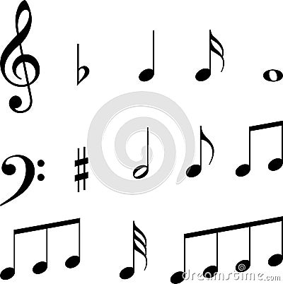 Note Symbols Stock Image - Image: 8641801