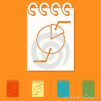 Notebook Paper With Diagram Cartoon Vector | CartoonDealer.com #58835363