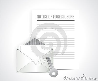 Notice Of Foreclosure Letter And Envelope. Stock Images - Image: 32917384