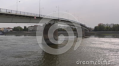 Novi Sad Varadin Bridge stock footage. Video of novi - 256463858