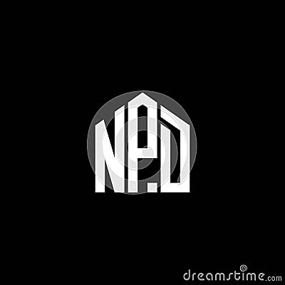 NPD Letter Logo Design On BLACK Background. NPD Creative Initials ...