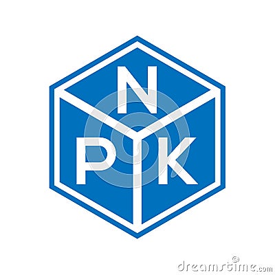 NPK Letter Logo Design On Black Background. NPK Creative Initials ...