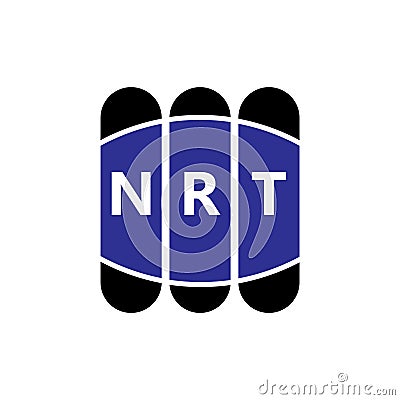 NRT Letter Logo Design On White Background. Creative Modern NRT Letter ...
