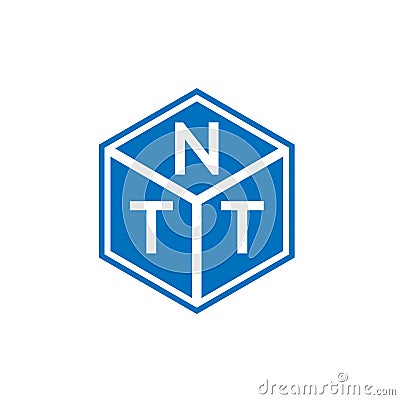 NTT Letter Logo Design On Black Background. NTT Creative Initials ...