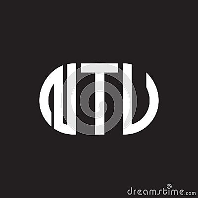 NTU Letter Logo Design On Black Background. NTU Creative Initials ...