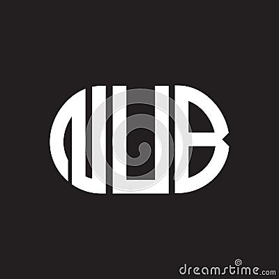 NUB Letter Logo Design On Black Background. NUB Creative Initials ...