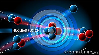 Nuclear Chain Reaction. Scheme Or Diagramm Vector Illustration ...