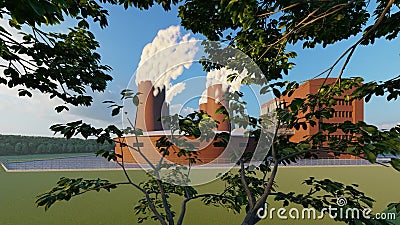 Nuclear Power Plant, Industry and Energy Stock Footage - Video of ...