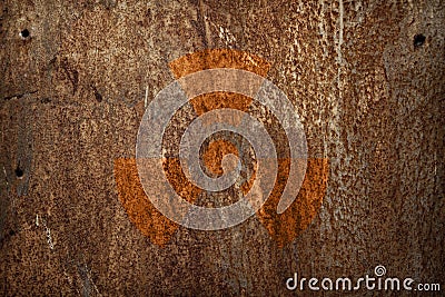 Nuclear Radiation Sign On Metal Texture Royalty-Free Stock Image ...